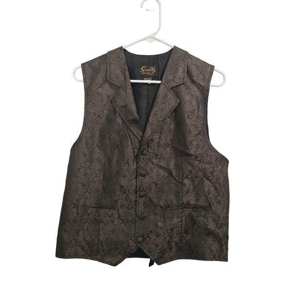 Scully | Jackets & Coats | Vintage Scully Mens Paisley Vest In Brown ...
